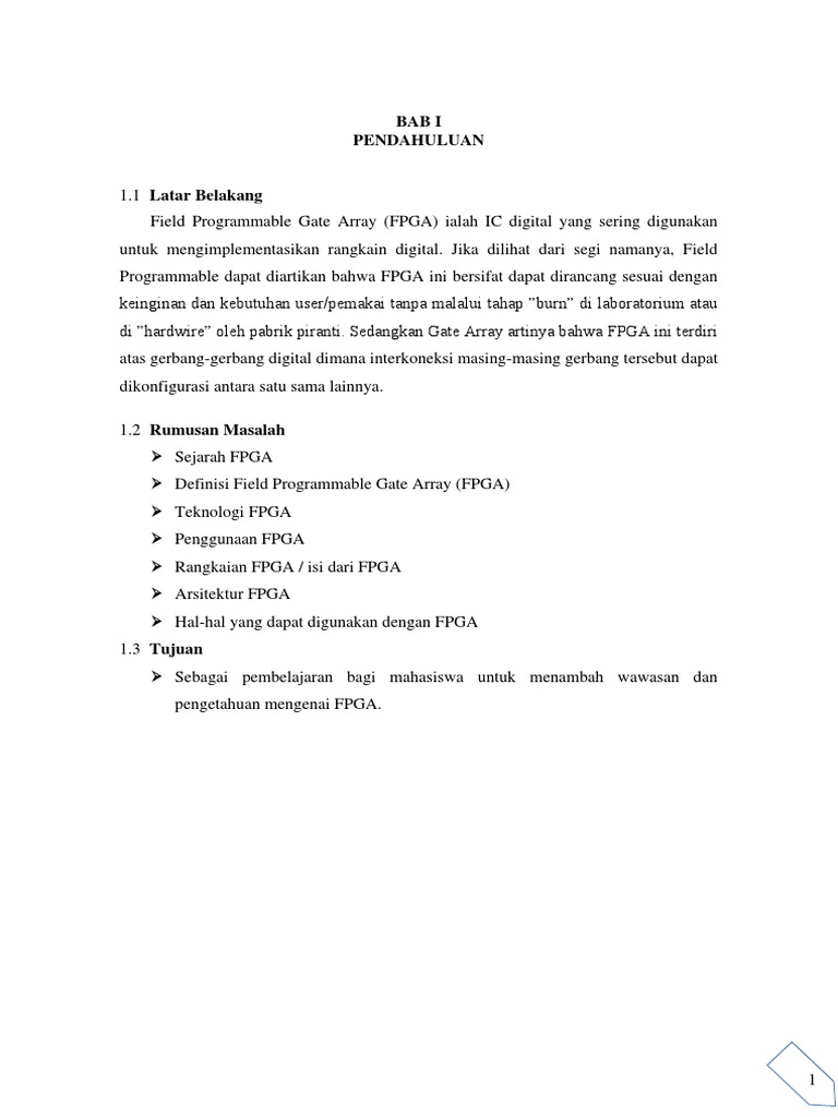 Pendahuluan FPGA | PDF