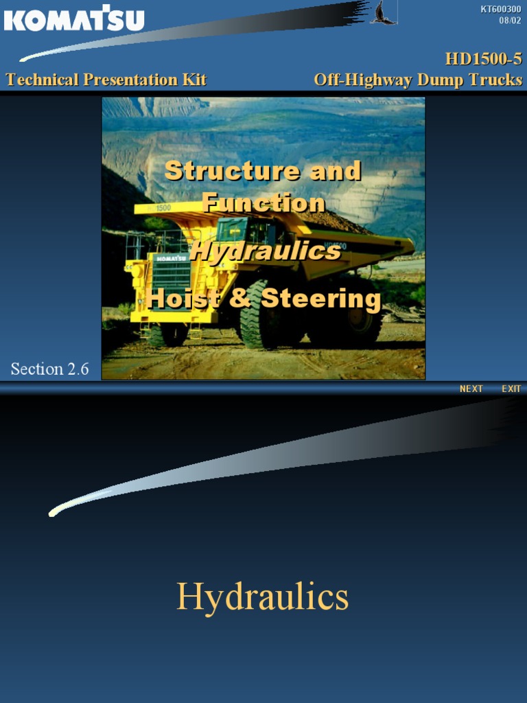 Hydraulic Hoist System Overview | PDF | Vehicle Parts | Pump