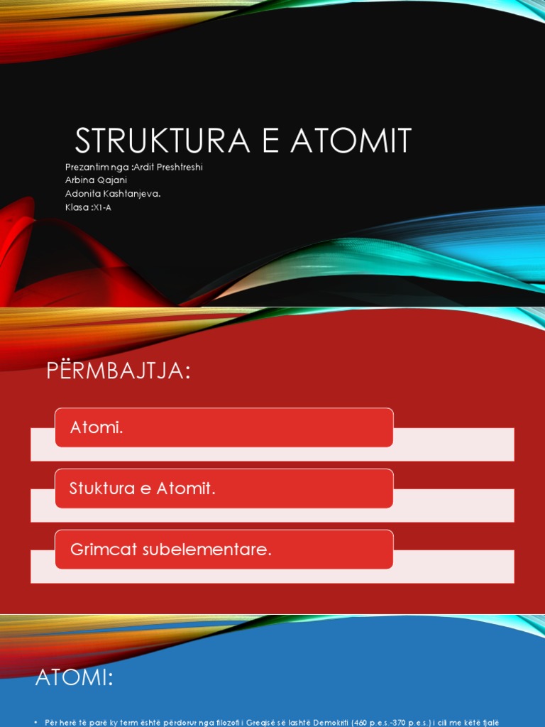 Struktura e Atomit | PDF
