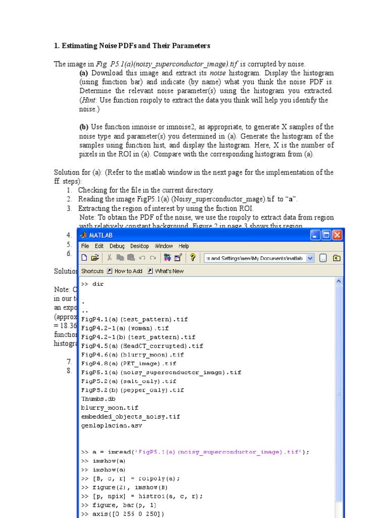 Digital Image Processing Assign9-1 | PDF | Multidimensional Signal Processing | Histogram