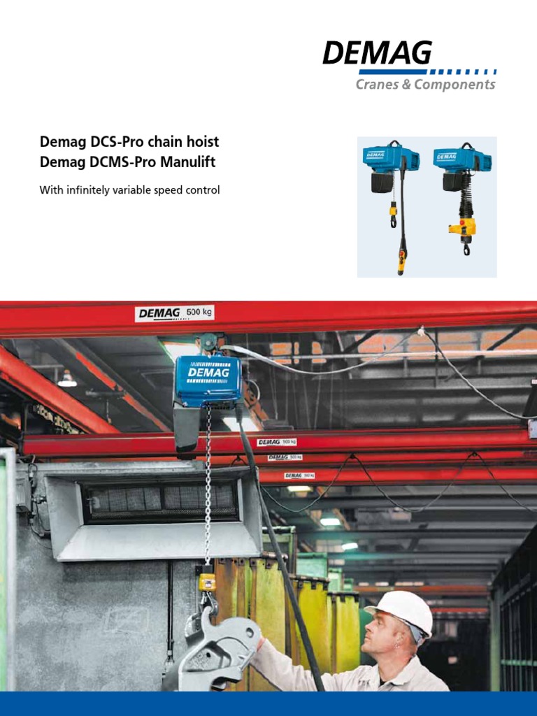 Demag DCS-Pro Chain Hoist Demag DCMS-Pro Manulift: With Infinitely ...