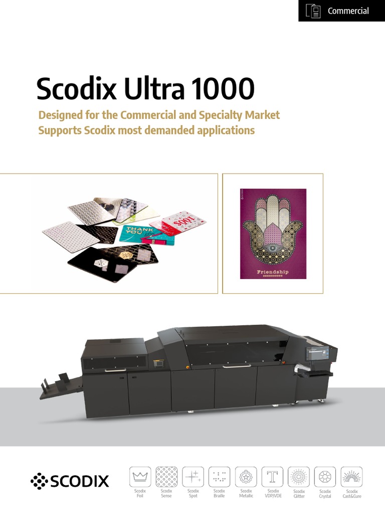 Scodix Ultra 1000: Designed For The Commercial and Specialty Market ...