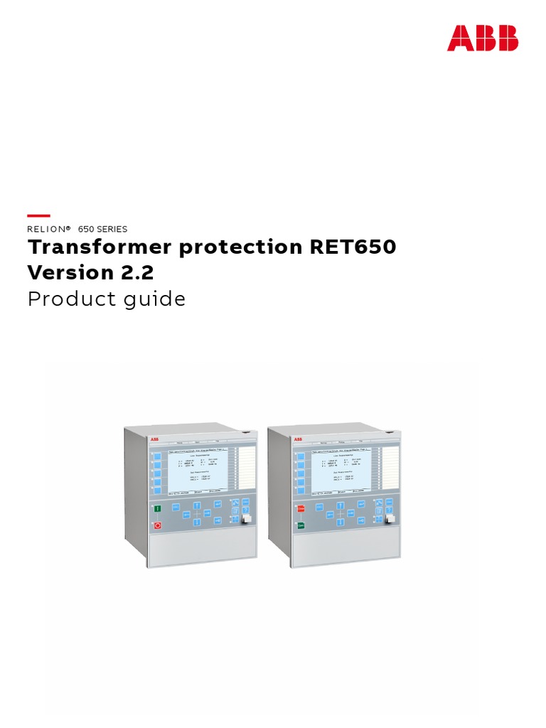 1MRK504172-BEN - en Product Guide Transformer Protection RET650 Version ...
