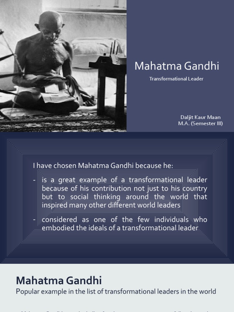 Mahatma Gandhi New PPT Shared | PDF