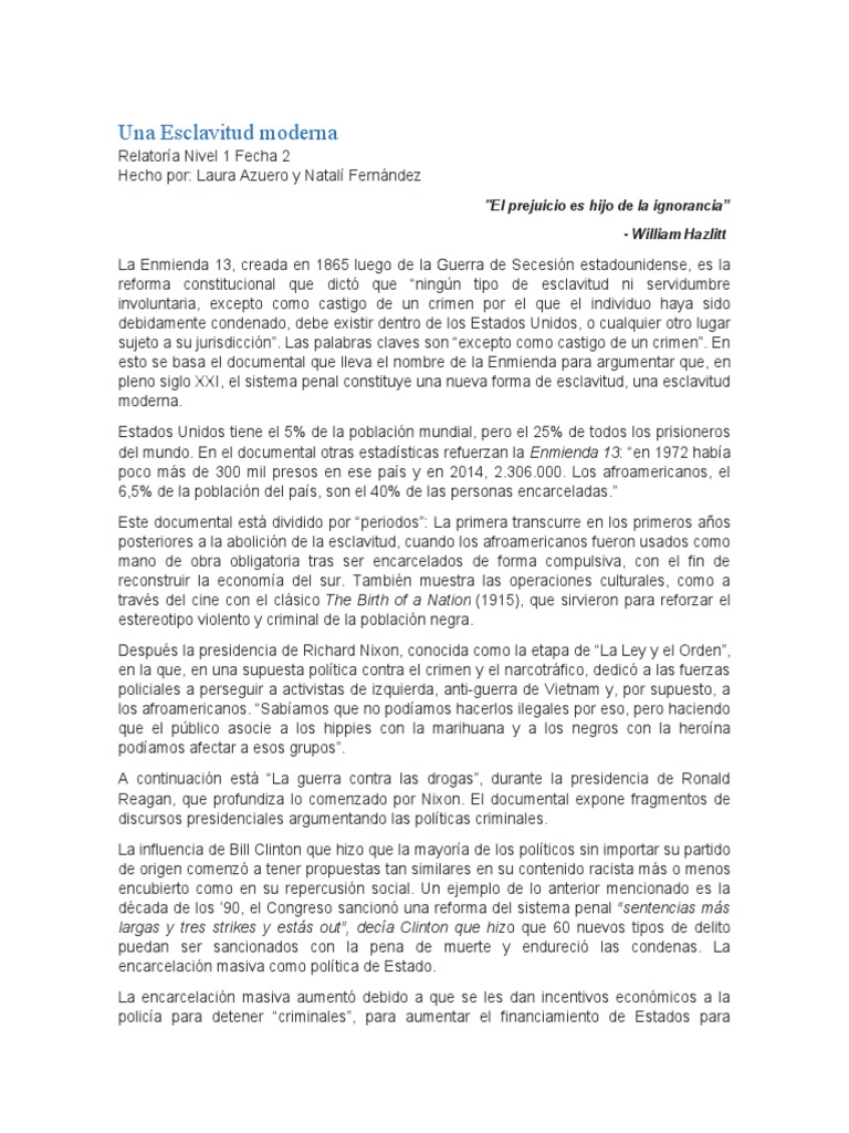 La Enmienda 13 | PDF | Decimotercera Enmienda a la Constitución de los ...