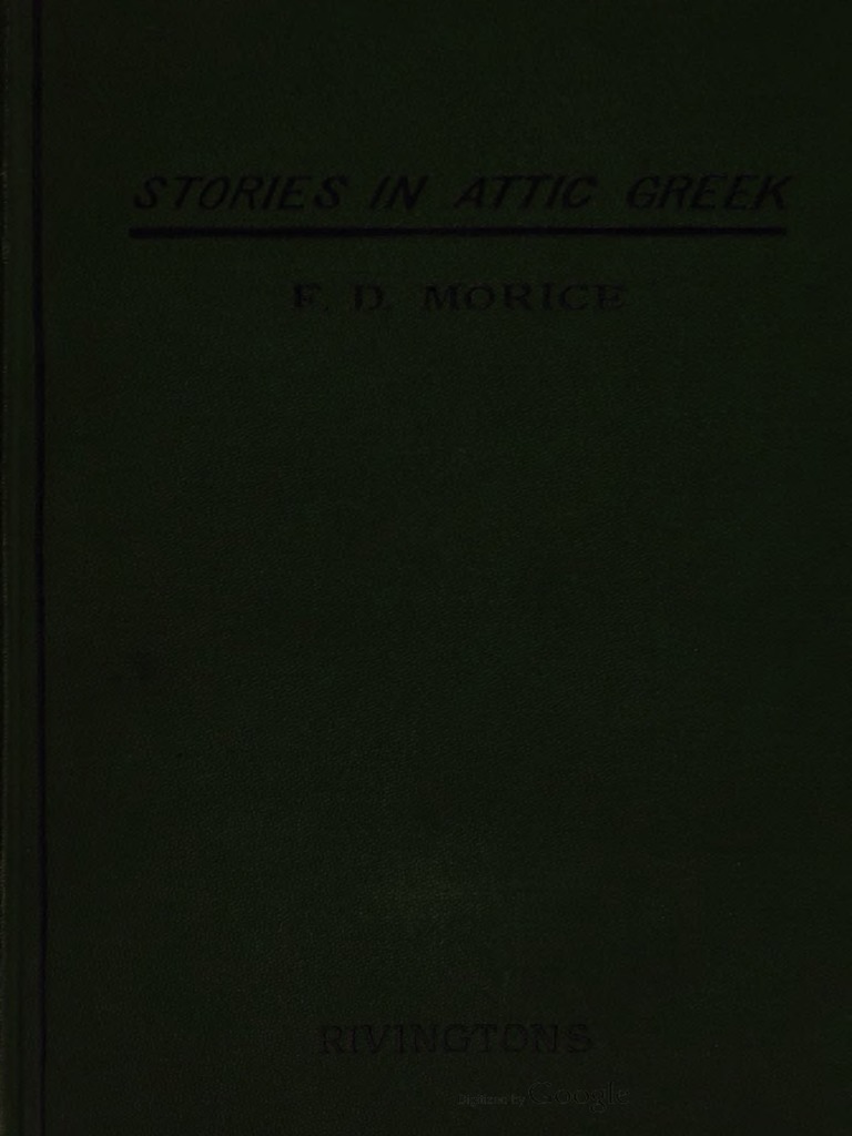 Stories in Attic Greek | PDF | Noun | Word