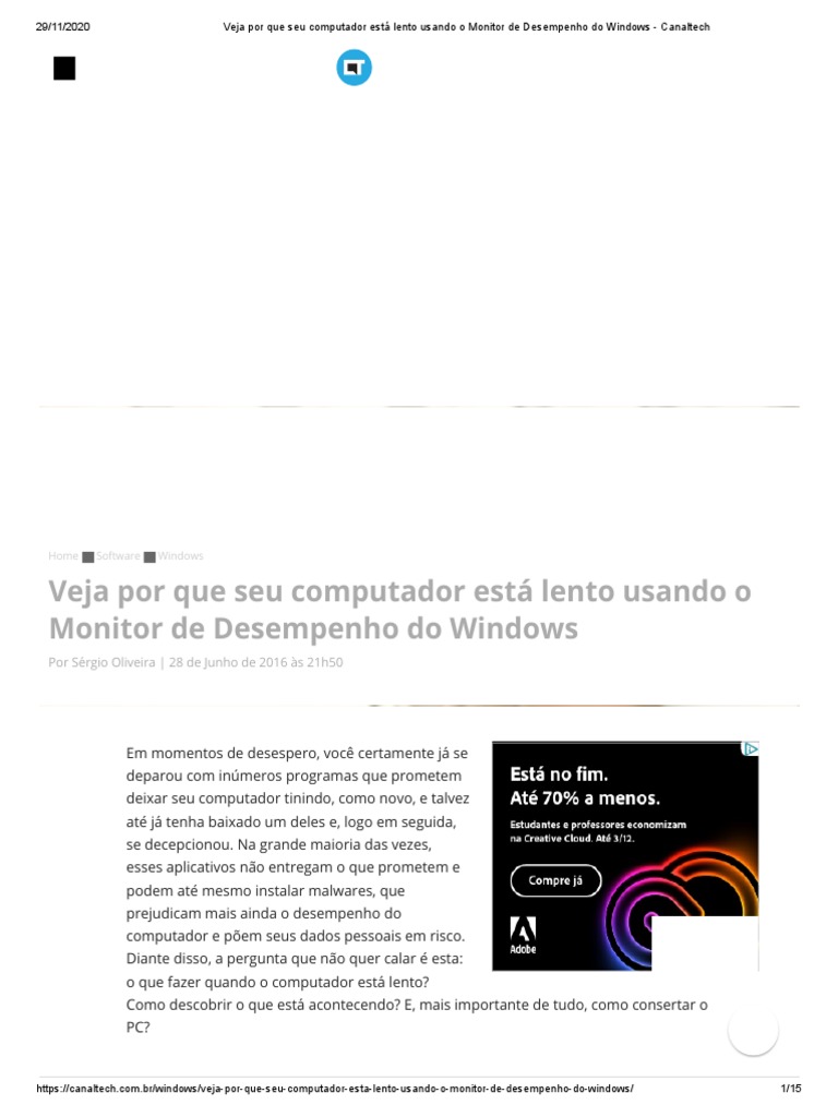 PerfMon Report W10 Canaltech | PDF | Windows 10 | Microsoft Windows