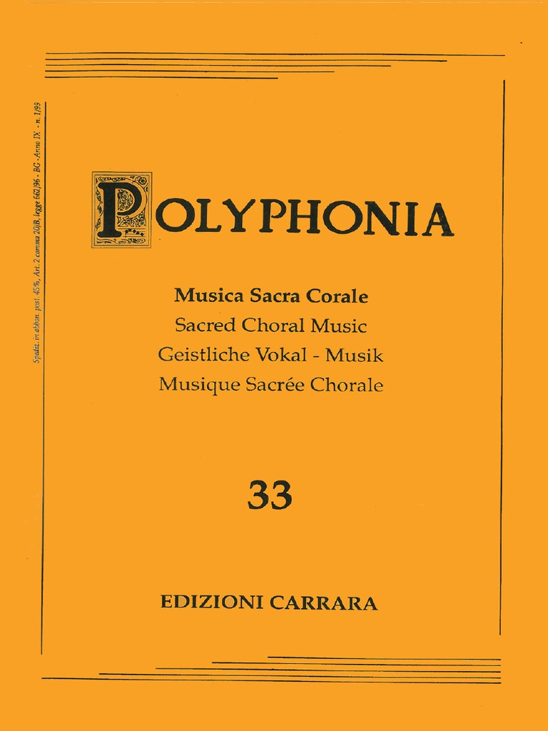 Polyphonia 01 1999 (Nr. 33) | PDF