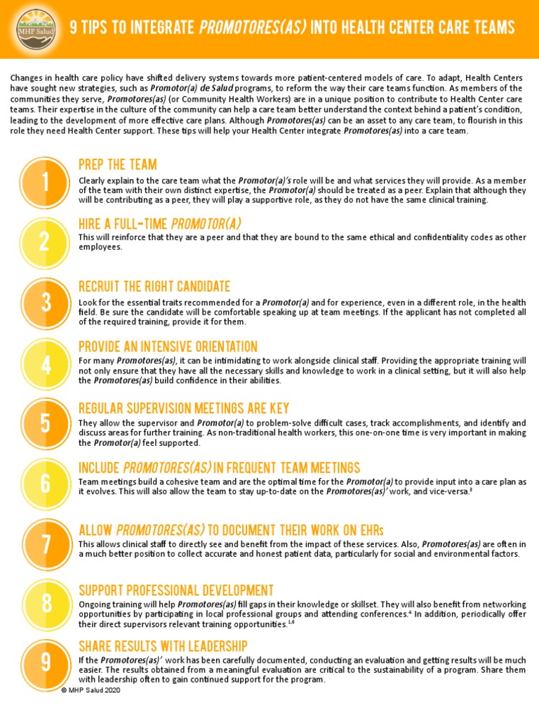 9 Tips To Integrate Into Health Center Care Teams | PDF | Leadership ...