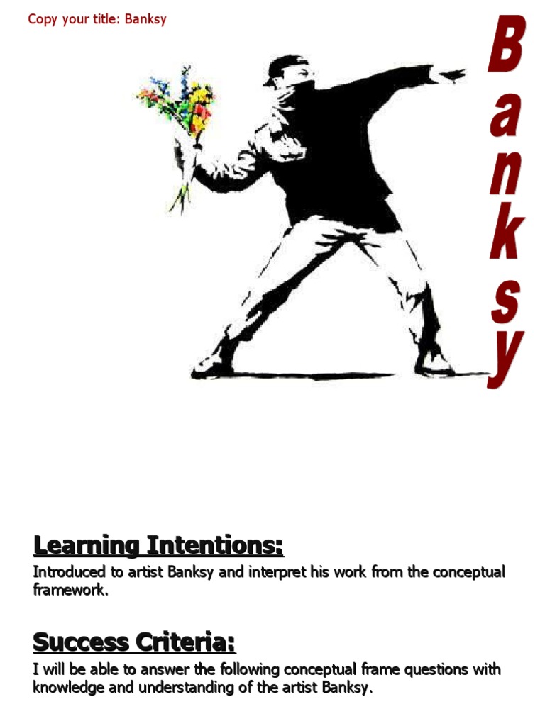 Understanding Banksy's Stencil Art | PDF | Street Art | Graffiti