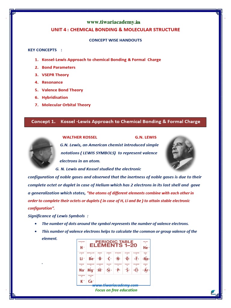 11 Chemistry Handout Chapter 4 | PDF