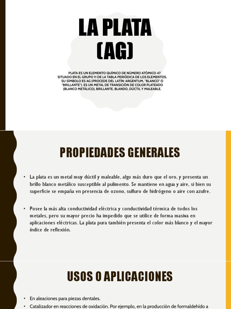 Símbolo De La Tabla Periódica De Plata