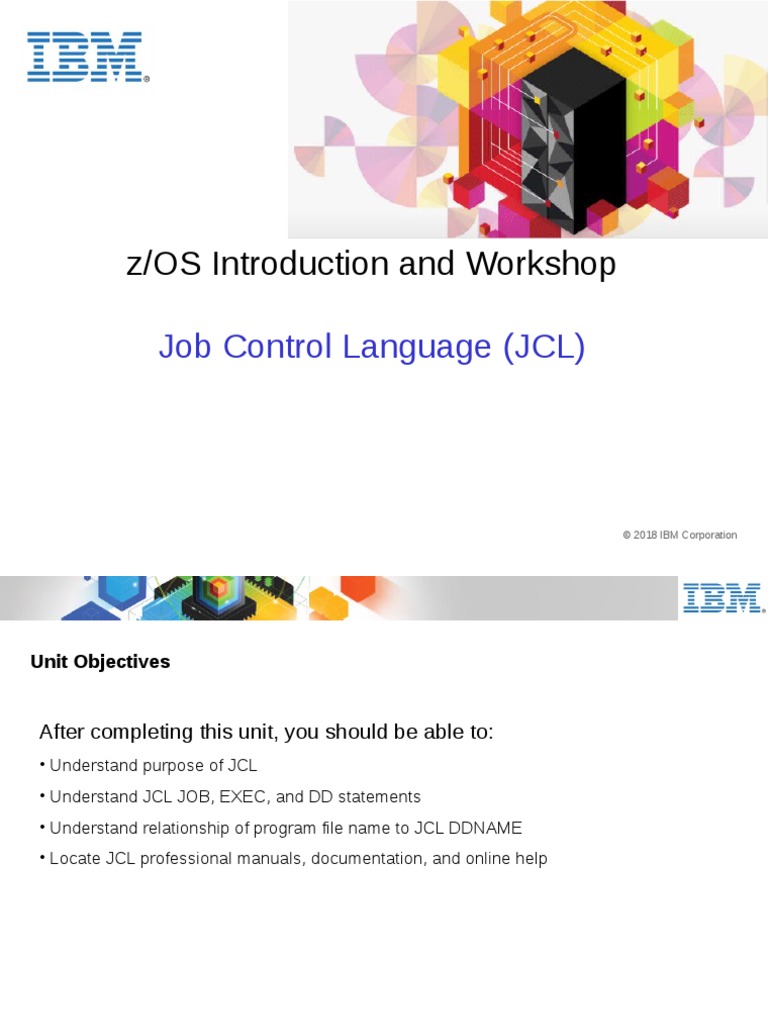 06 Job Control Language JCL | PDF | Utility Software | Computing