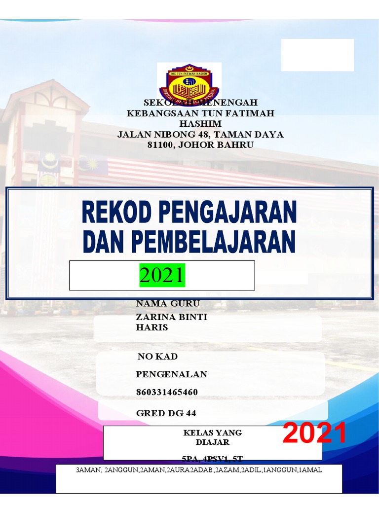 Muka Depan RPH 2021 | PDF