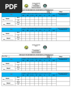 Checklist For Distribution and Retrieval of Modules/Las: 1-Burgos | PDF