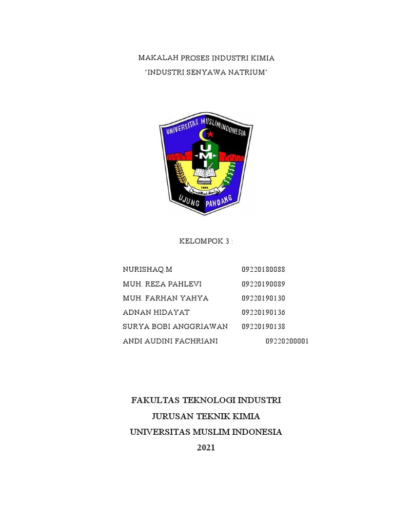 Proses Produksi Garam Industri NaCl | PDF | Memasak, Makanan, & Anggur ...