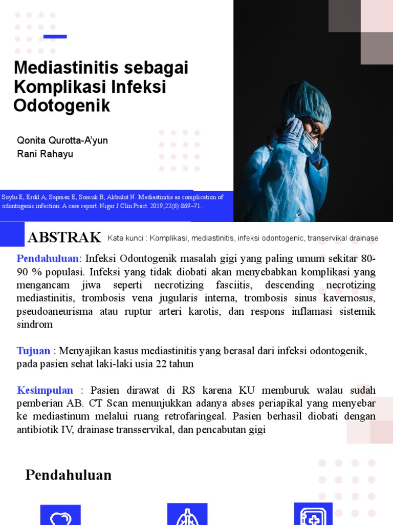 Mediastinitis Sebagai Komplikasi Infeksi Odontogenik | PDF