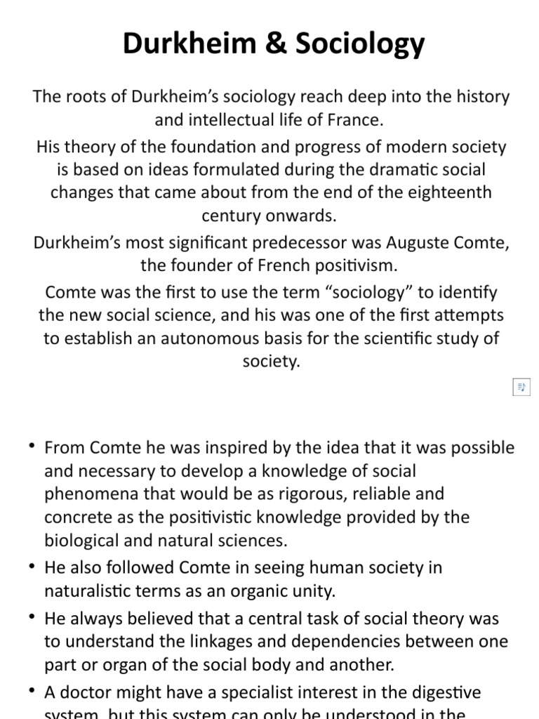 Emile Durkheim (1858-1917) Lecture 03 | PDF | Sociology | Émile Durkheim