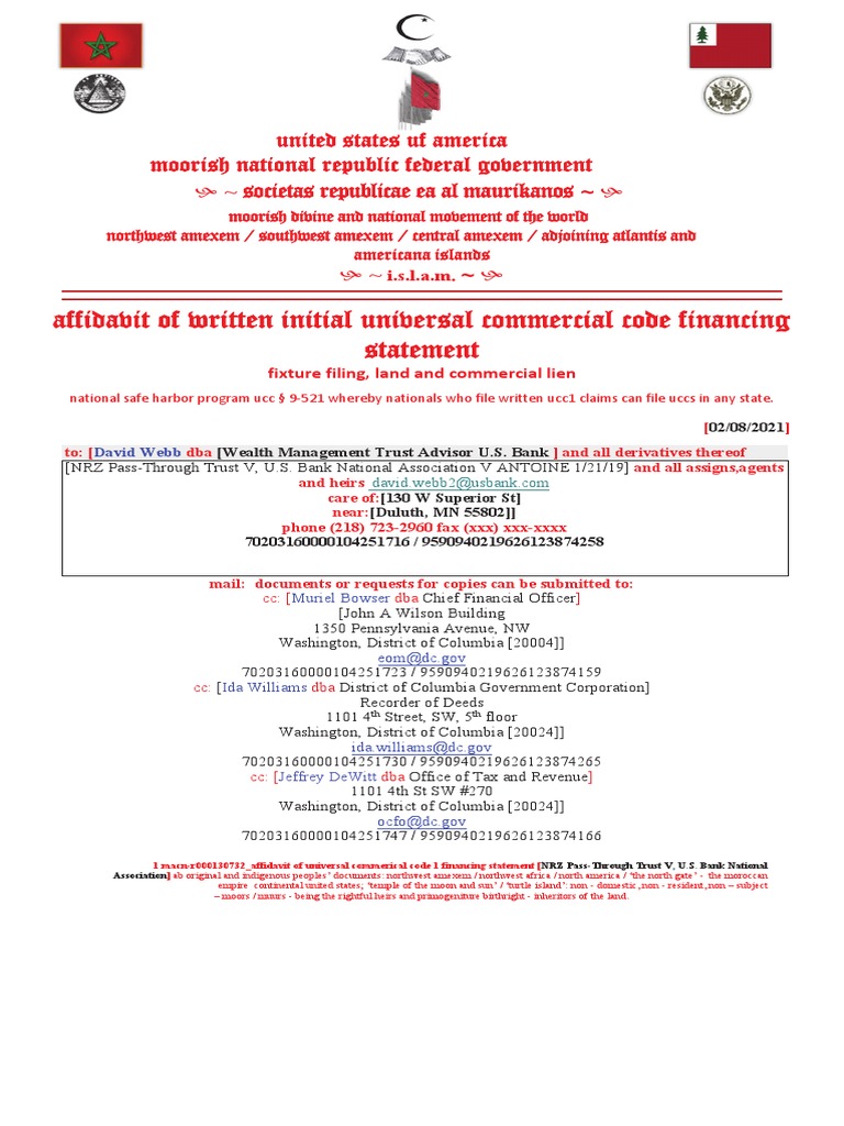 Macn-R000130732 - Affidavit of Universal Commercial Code 1 Financing ...
