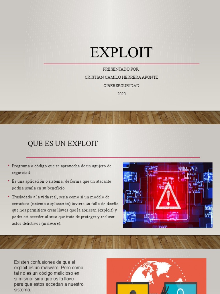 Exploit Exposición | PDF | Vulnerabilidad (informática) | Malware