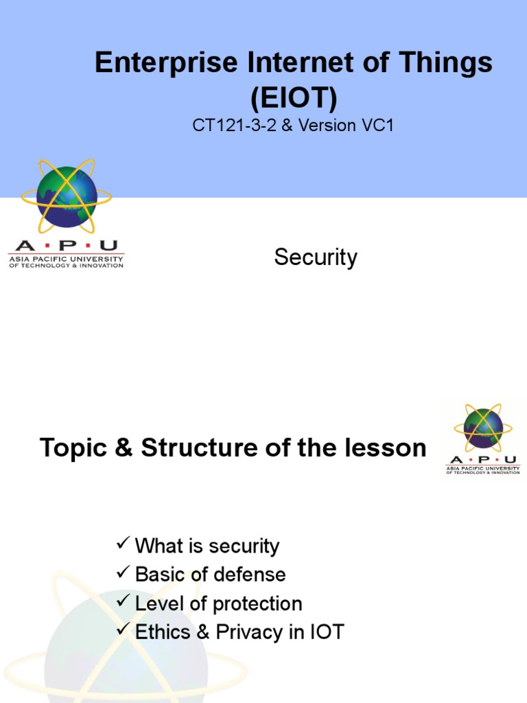 Enterprise Internet of Things (EIOT) : Security | PDF | Internet Of Things | Information Security