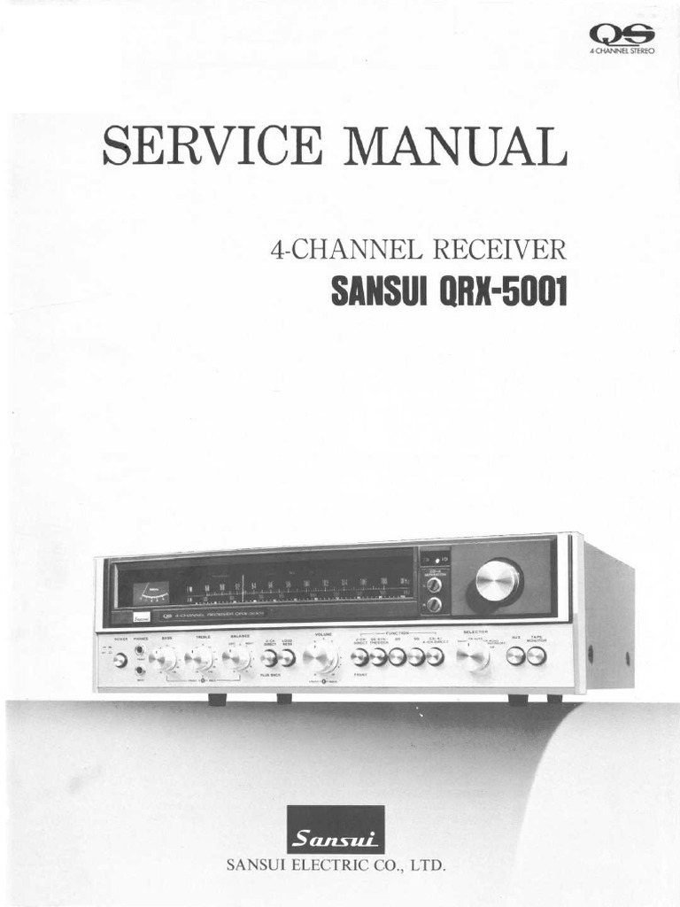 Sansui QRX-5001 Service Manual | PDF