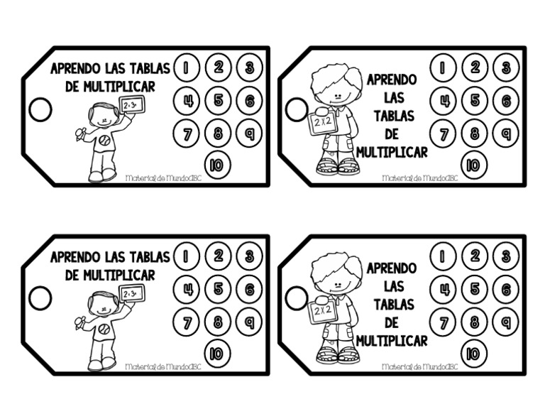 Pasaporte para Aprender Multiplicaciones | PDF