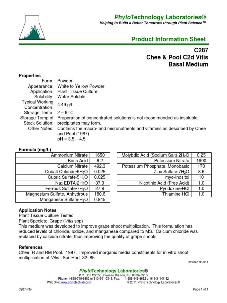 Chée & Pool Medium | PDF | Hydrochloric Acid | Solubility