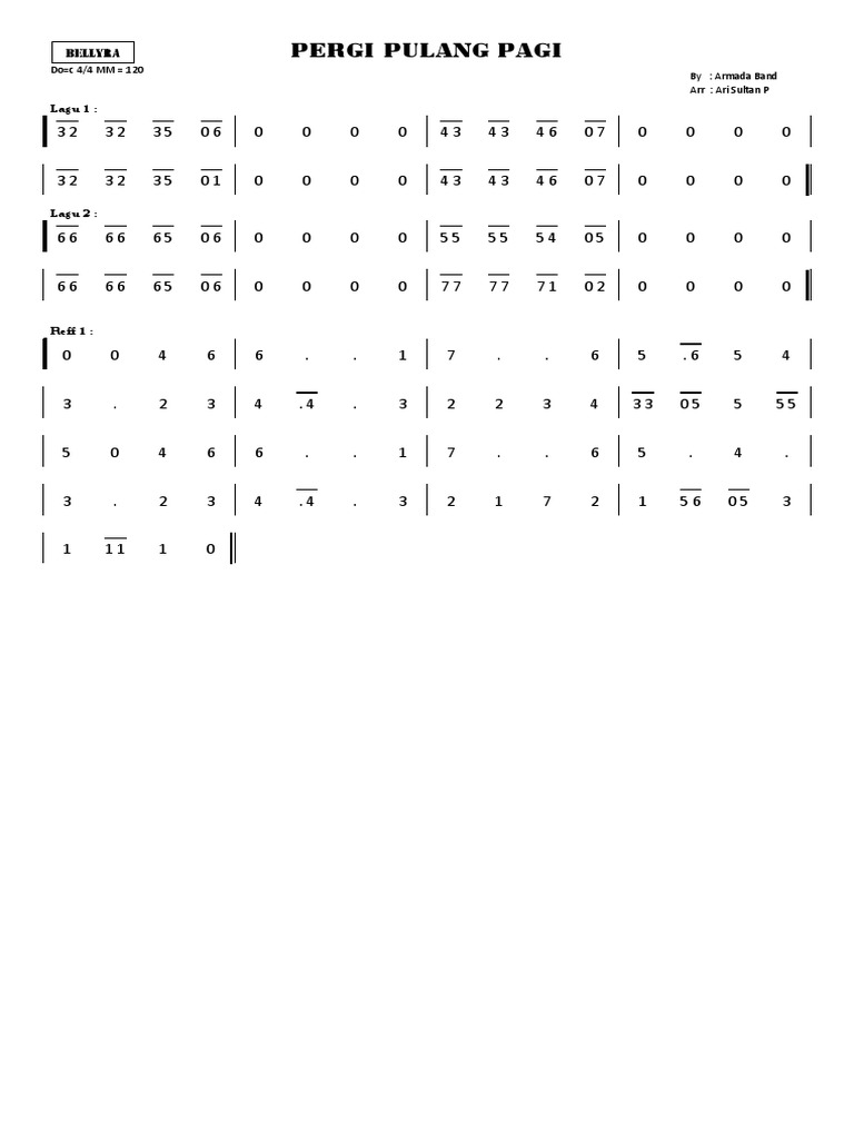 Pergi Pulang Pagi | PDF