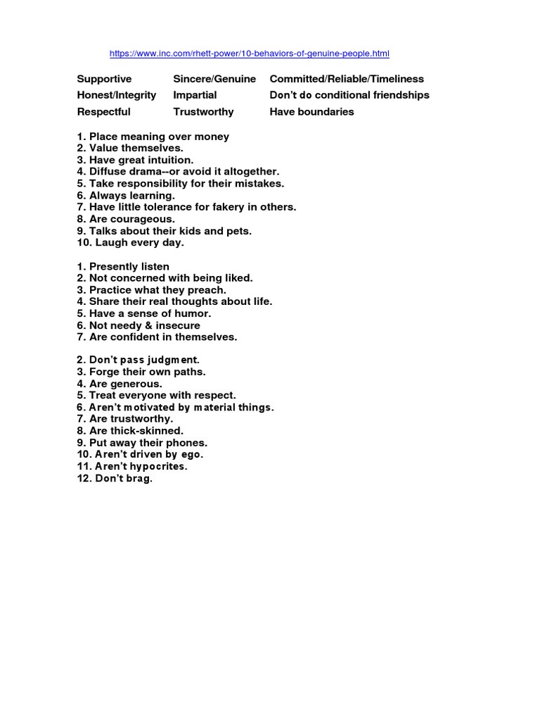 Human Loyal Traits Qualities | PDF | Loyalty | Self Esteem