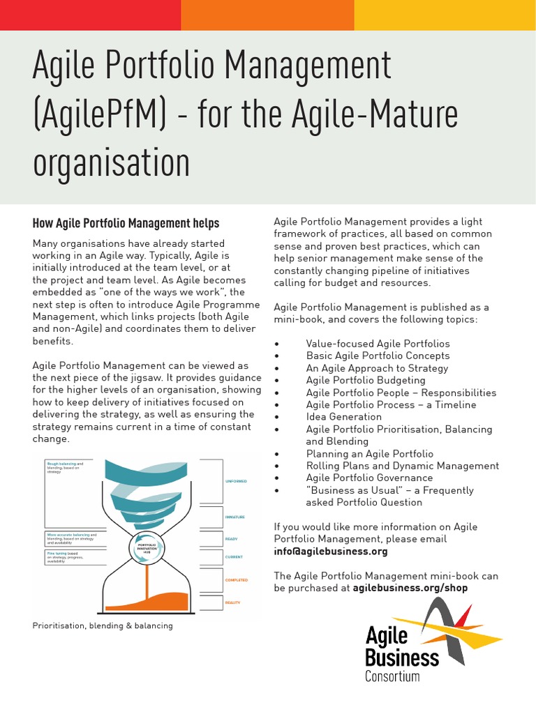 Agile Portfolio Management Guide | PDF | Agile Software Development ...