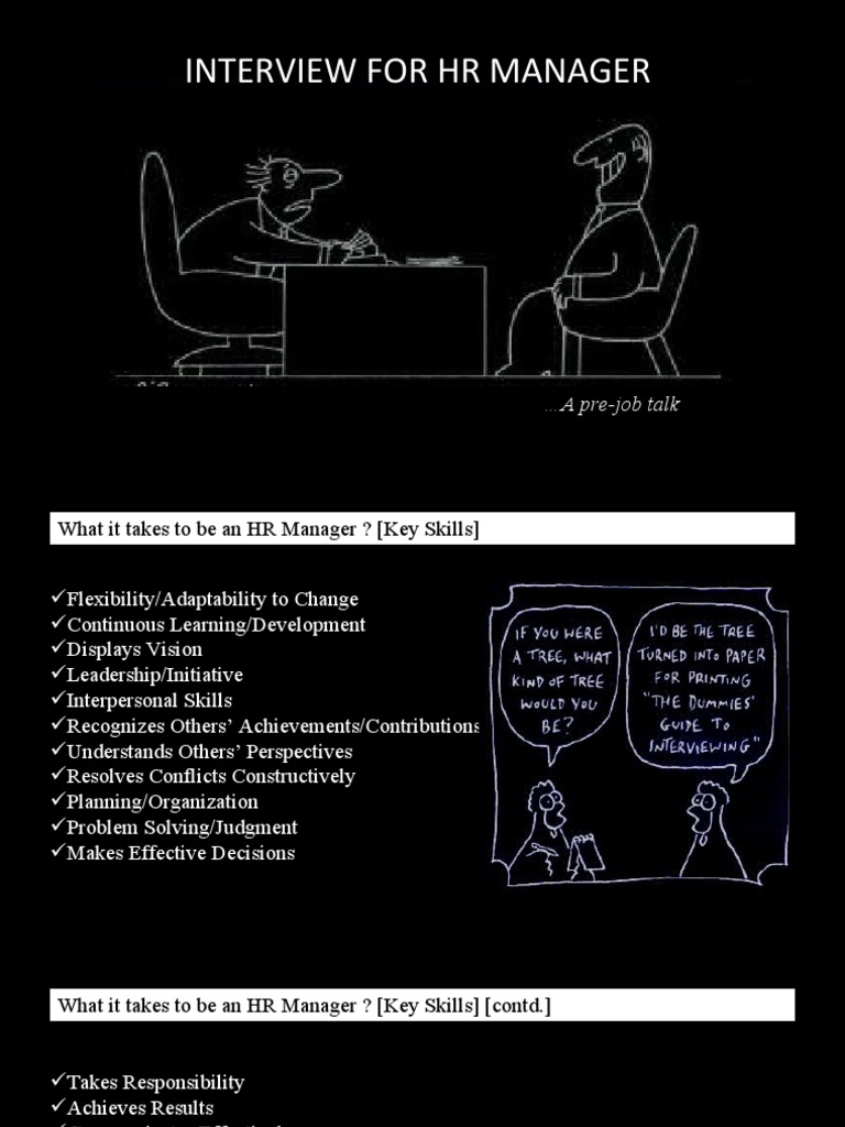 HR Manager Interview Guide | PDF | Employment | Leadership