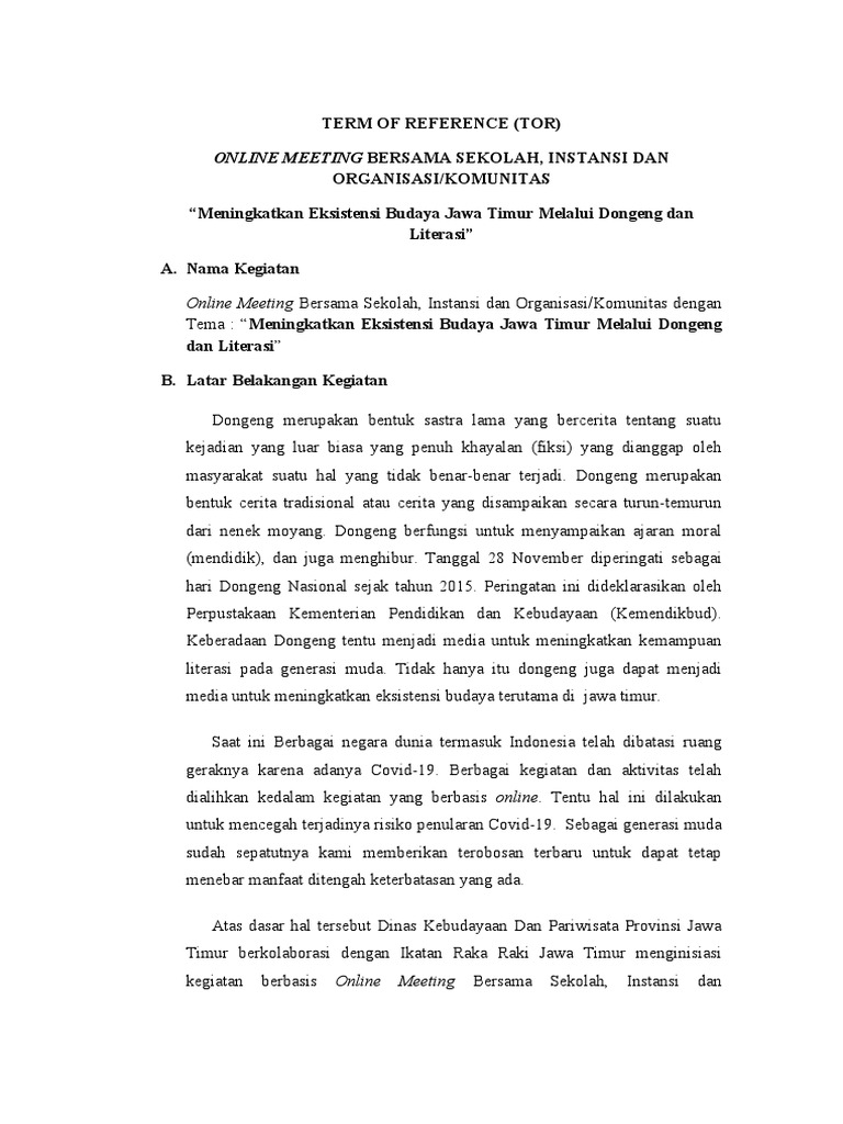 Hari Dongeng - Tor - 25 November | PDF | Ilmu Sosial | Kajian Bahasa Asing