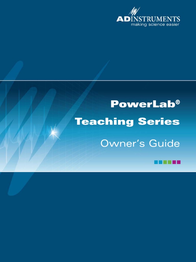 Powerlab Teaching Series Owner'S Guide | PDF | Amplifier | Electrical Connector
