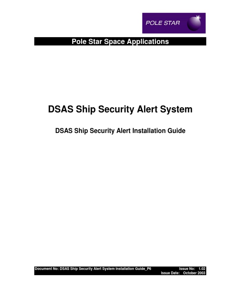 DSAS Ship Security Alert System Guide | PDF | Power Supply | Fuse ...
