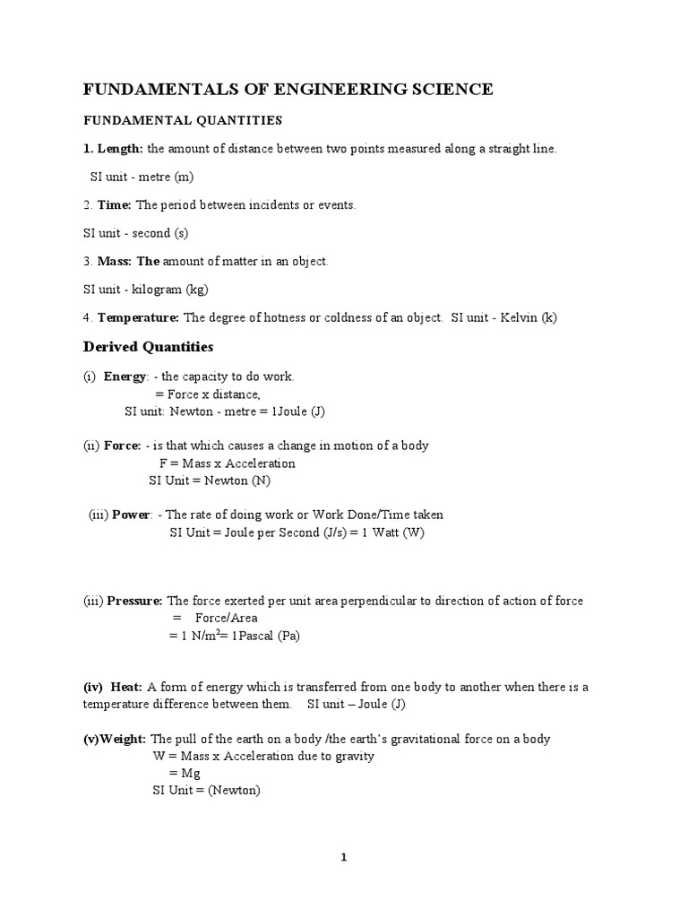 1 Fundamentals, Statics | PDF | Pressure Measurement | International ...