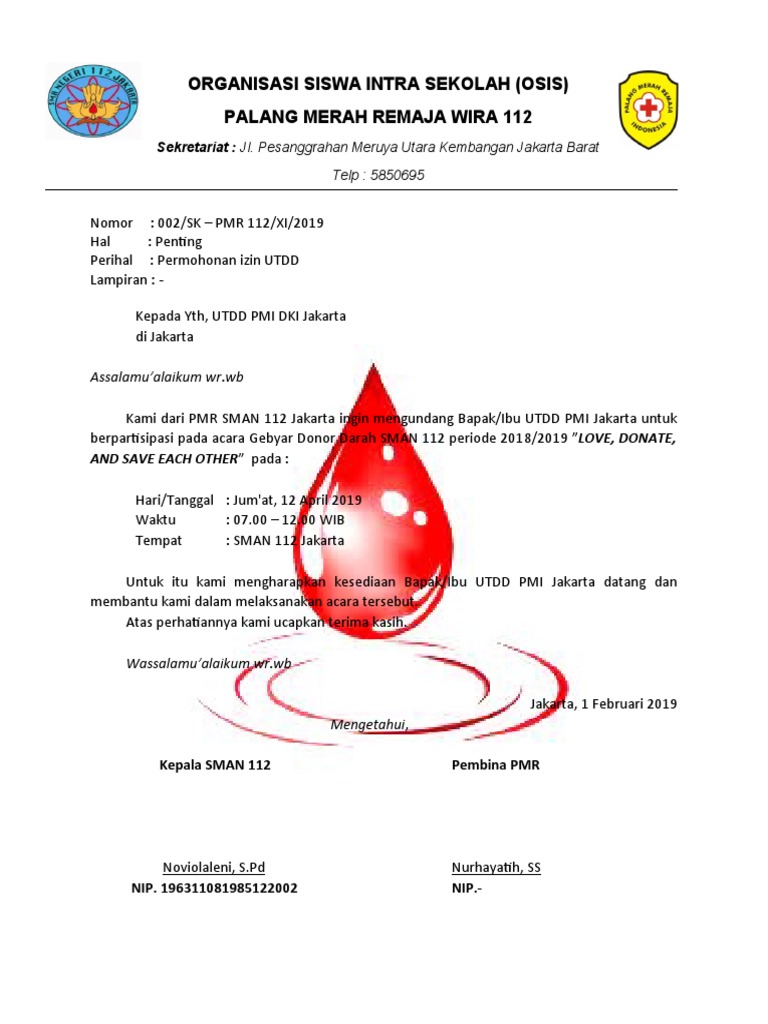 Contoh Surat Permohonan UTTD | PDF