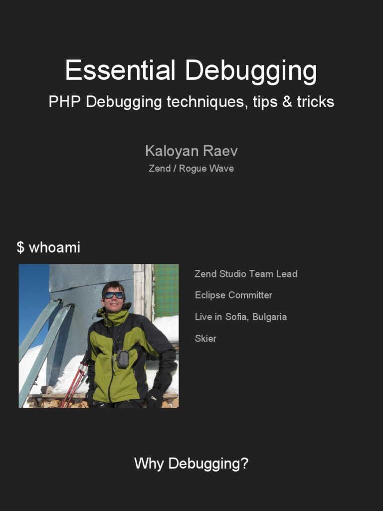 Essential Debugging PHP Debugging Techniques Tips Tricks | PDF | Php ... Essential Debugging PHP Debugging Techniques Tips Tricks | PDF | Php ...
