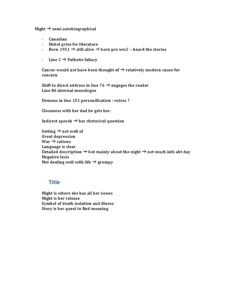 Night Alice Munro | PDF