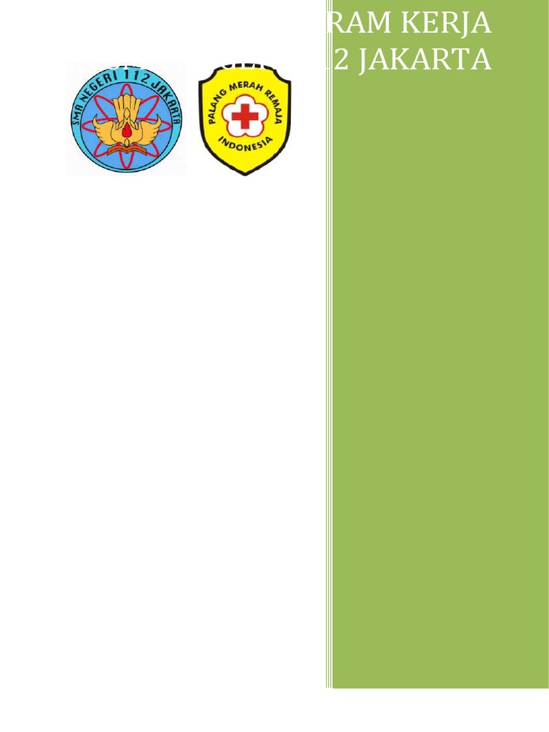 Program Kerja PMR SMA 112 Jakarta | PDF