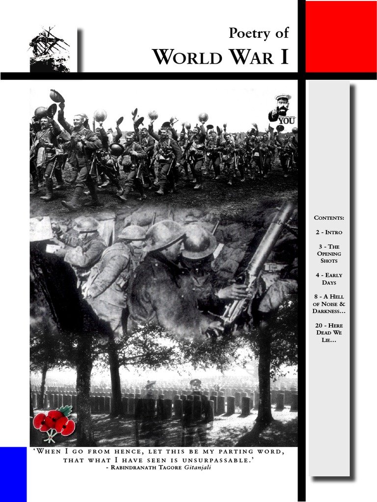 ww1 - Poetry Booklet - Colour | PDF | Trench Warfare | Unrest