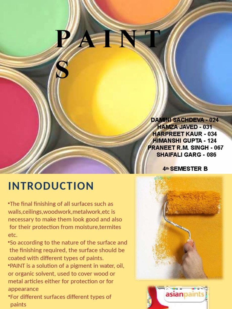 Paints | PDF | Paint | Acrylic Paint
