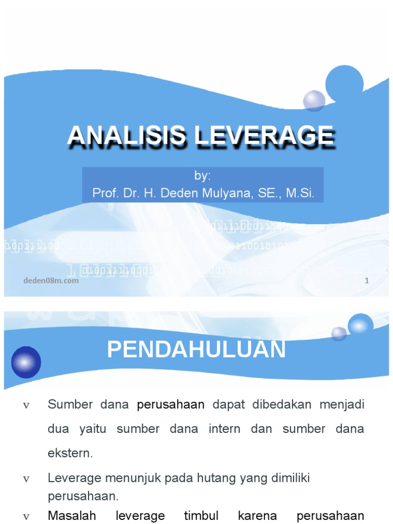 7 Analisis Leverage | PDF