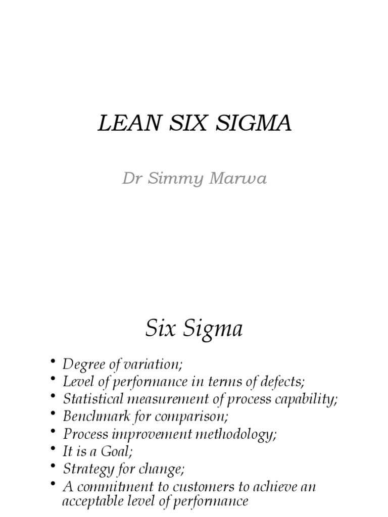 A Comprehensive Overview of Lean Six Sigma Methodologies for Process ...