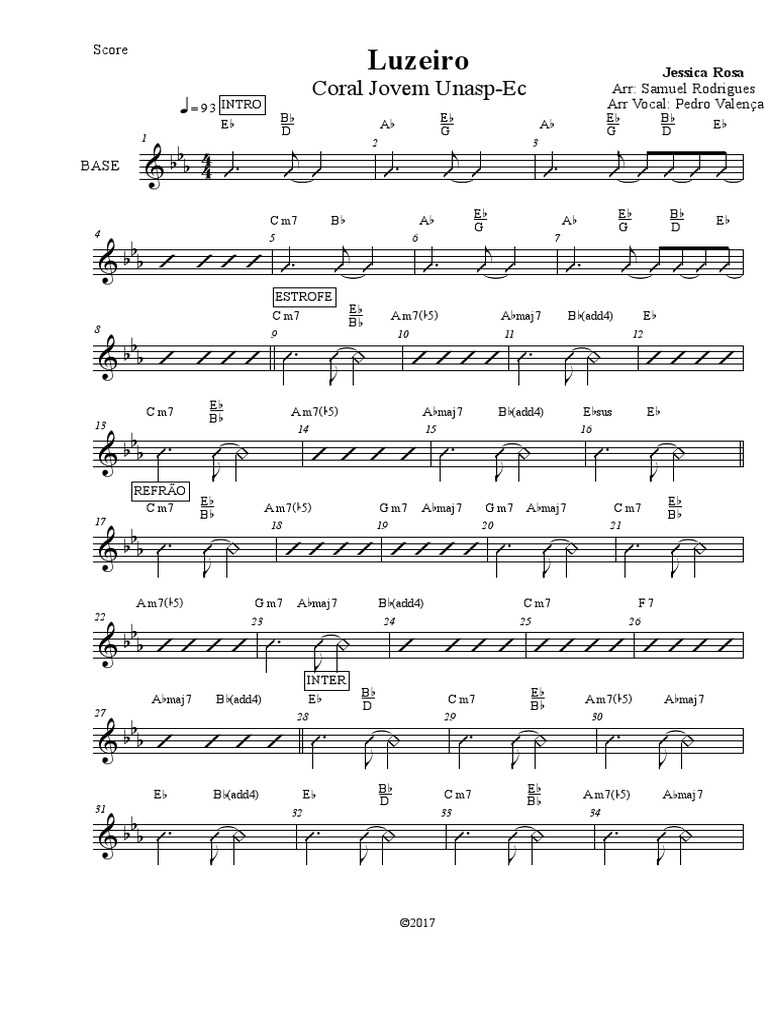 Luzeiro: Coral Jovem Unasp-Ec | PDF