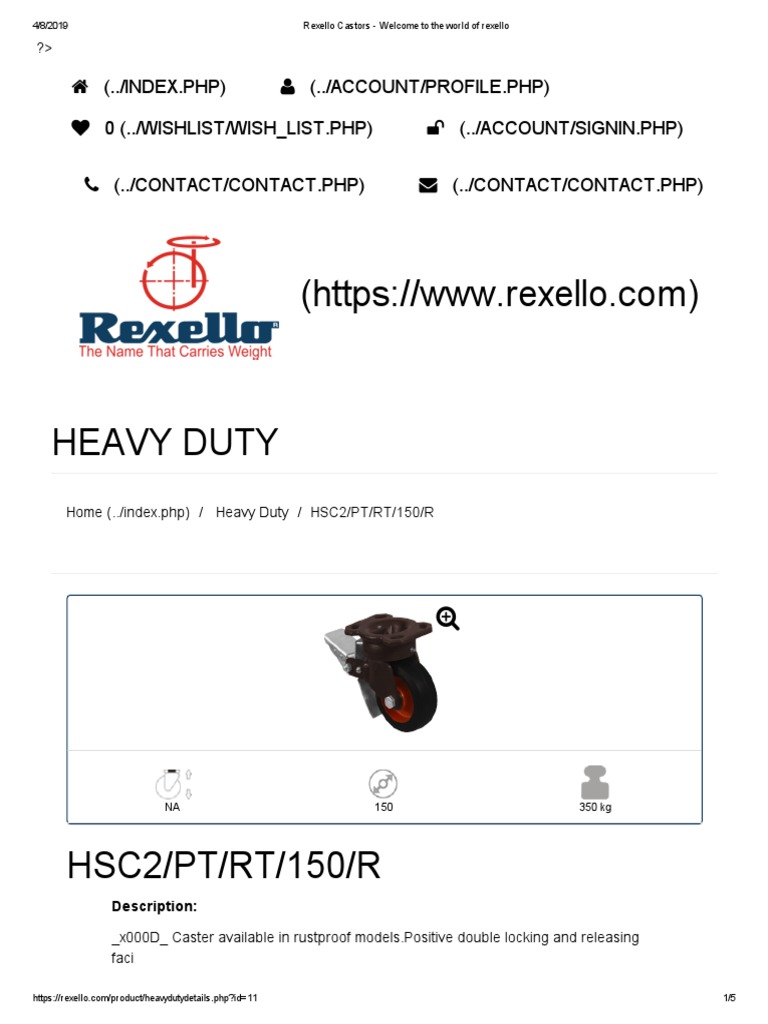 Rexello Castors - Welcome To The World of Rexello | PDF ...