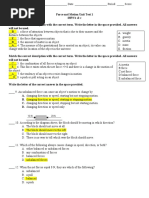 Practice Unit Test Answers Grade 9 Electricity | PDF | Volt | Electric ...