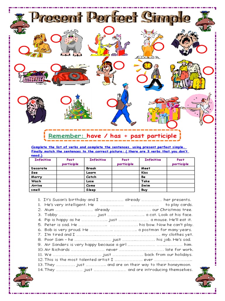 Present Perfect: Have/Has + Past Participle | PDF