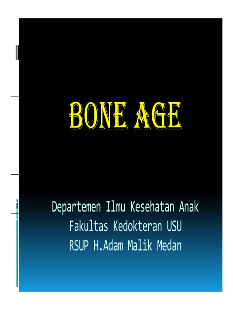 Gds137 Slide Bone Age | PDF