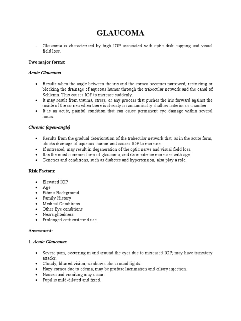 GLAUCOMA Final | Download Free PDF | Glaucoma | Ophthalmology